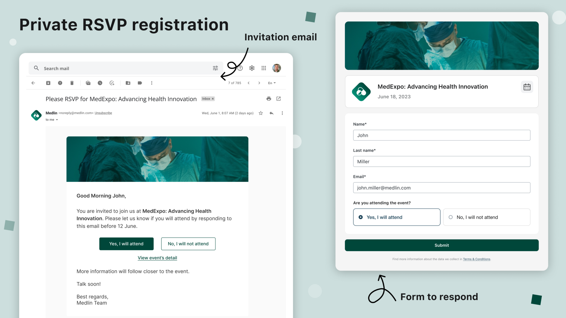 Registration page - SpotMe